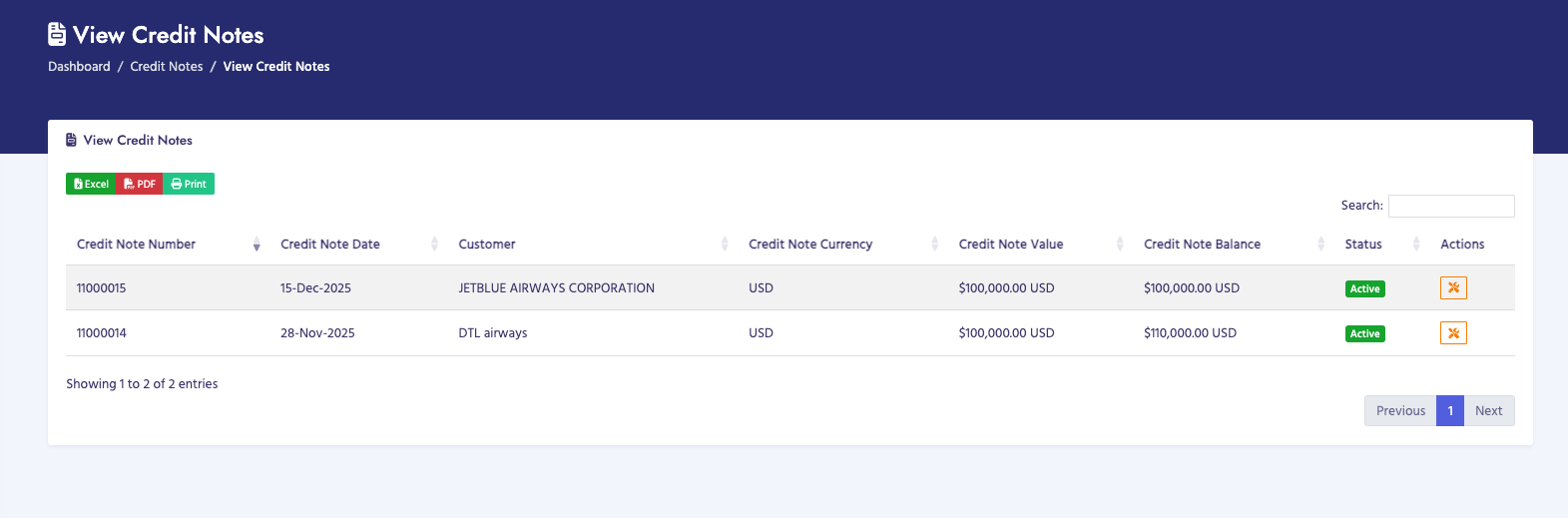 JCAA Billing System - User Manual